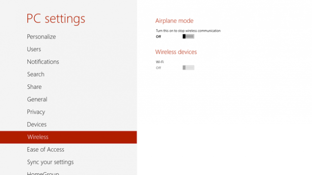 Turn On WiFi Capability on Windows 8 - Lirent.net